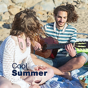 udeler Portable necklace fan,cool living personal ,Hands Free air Cooling Super Quiet fan 3 Speeds 48 Air Outlet 360°Cooling Hanging Neck Fan for Traveling,Sports, Office