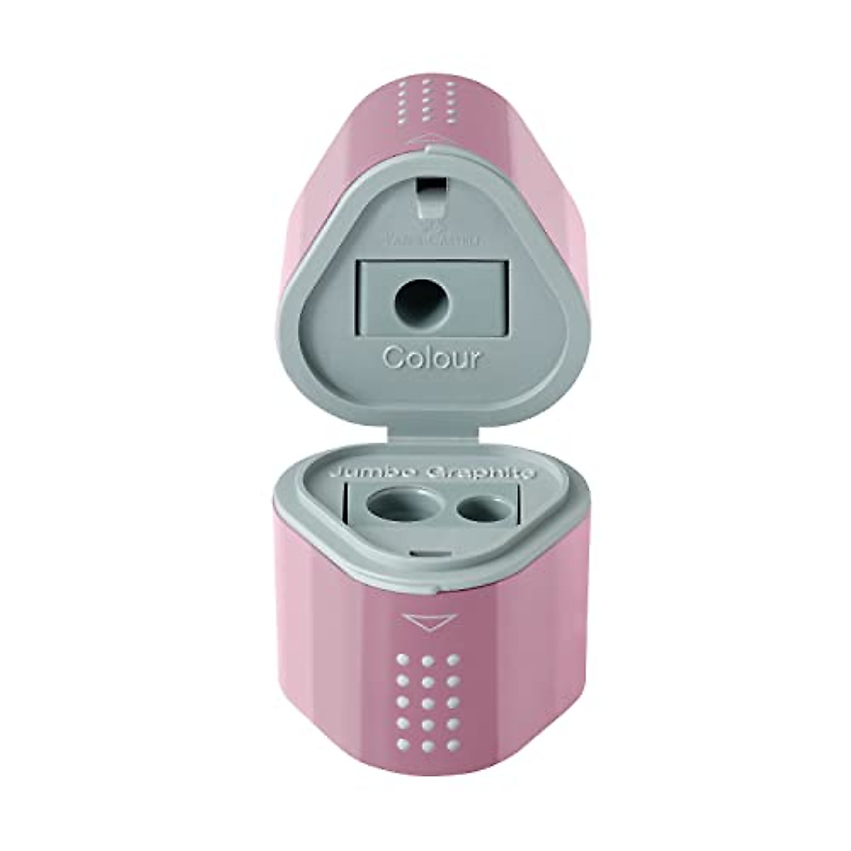 Faber-Castell Grip Trio Pencil Sharpener - Rose Shadows (Packaging May Vary)