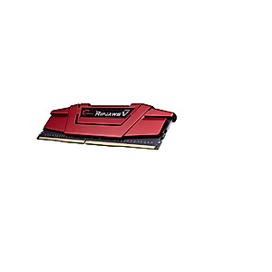 G.SKILL Ripjaws V Series DDR4 RAM 8GB (1x8GB) 2666MT/s CL19-19-19-43 1.20V Desktop Computer Memory UDIMM - Red (F4-2666C19S-8GVR)