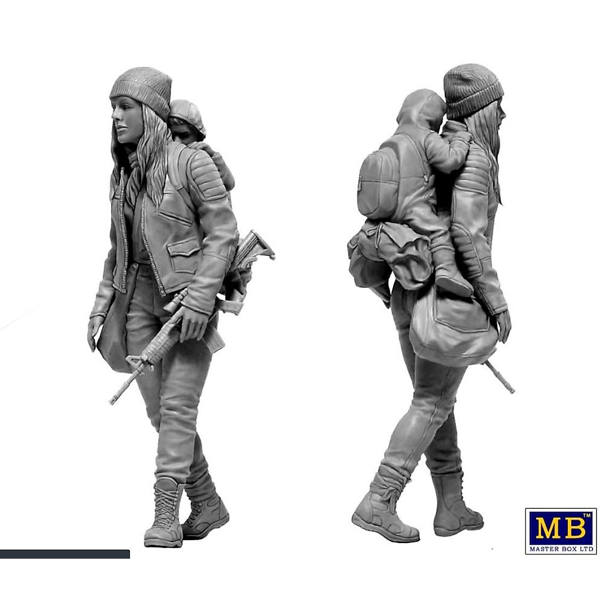 Master Box 24078-1/24 Scale - Pоst-Apocalyptic Series. The Last Bridge 3 Figures in kit