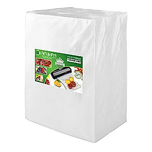 WVacFre 100 Pint Size 6x10Inch Vacuum Sealer Freezer Bags with Commercial Grade,BPA Free,Heavy Duty,Great for Food Vac Storage or Sous Vide Cooking