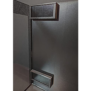 Aquameta Aquarium Intake Cover | Fluval Filter Protects Your Aquatic Inhabitants | Easy-Clean Design PETG Clip-On Snap Fit | Intake Filter Designed for Fluval Flex 9G/15G - Black