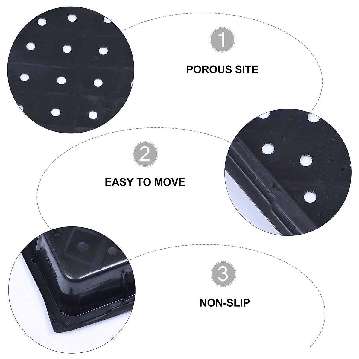 Cabilock 5Pcs Tray Plant Starter Tray Plastic Plants Garden Propagator Tray Plastic Propagation Tray Plastic Growing Tray Plastic Pallet Plastic Germination Tray Dome Sprout Plate