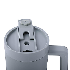 Manna Stainless Steel Double Wall Insulated Tumbler with Smart Seal Dual Sip Lid and Straw Fit Handle - 40 Oz - Soft Meadow Powder Coat