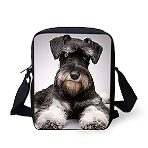 Xhuibop Schnauzer Womens Cross Body Shoulder Bags Ladies Handbags Tote Bags Travel Outdoor Purse Cute Crossbody Purse