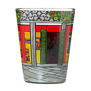 Artisan Owl New Orleans Jazz Brass Band Full Wrap Souvenir Shot Glass