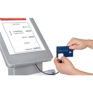 Displays2go Locking Tablet Floor Stands, Compatible w/ 9.7" iPad, ADA Accessible – Silver (ADAIP97SV)