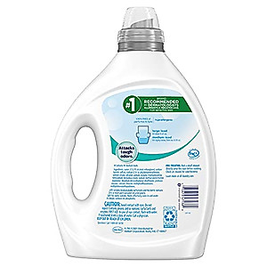 all Laundry Detergent Liquid, Free Clear for Sensitive Skin, Odor Relief, Unscented and Hypoallergenic, 2X Concentrated, 90 Loads