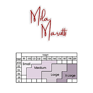 Mila Marutti Thigh High Stockings for Women Pantyhose Opaque Thigh Highs Tights - 100 Denier Sexy Nylons - Black, M