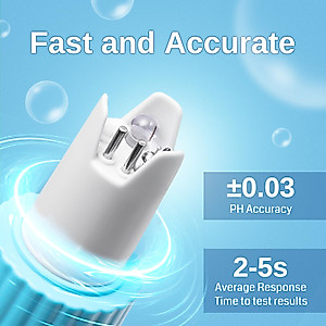 XpertMatic Digital PH Meter, 7in1 PH TDS EC SALT TEMP S.G ORP, High Accuracy Water Tester, Bluetooth Control, for Pool, Hydroponics and Aquariums