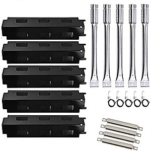 Grill Replacement Parts for Charbroil 463230515 463230514 463239915 Grills, Grill Burner, Heat Plate Shield, Crossover Tubes, Ignitor Repair Kit for Charbroil 463230512 463230513 463230511 Gas Grills