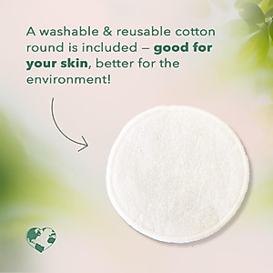 Nourish Organic Face Cream, Bilberry & Arctic Berries – Age Defense Formula with Aloe Vera & Borage Oil, 1.7 Oz + Washable Cotton Round