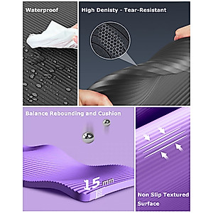 BIVR Portable Yoga Knee Pad Extra Thick Large 12 Inch Wide Cushion for Pilates Fitness Gardening Sitting Kneeing Support for Joints and Lower Spine (Metallic)