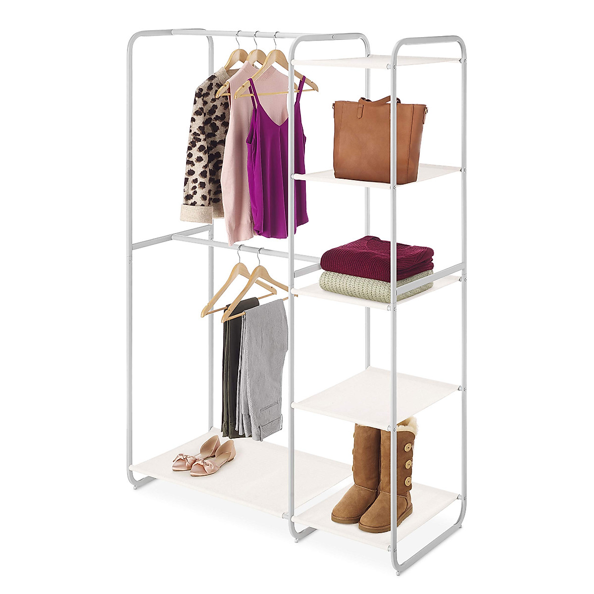 Whitmor White Double Rod Closet