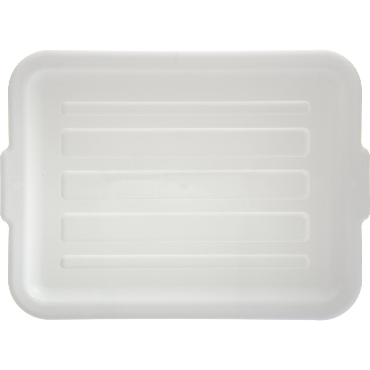 Carlisle FoodService Products N4401202 Comfort Ergonomic Wash Basin Tote Box Lid, Universal, White (Pack of 12)