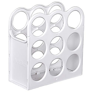 ArtBin 6866AG Mini Vinyl Storage Rack, Organizer up to 9 (5.5") Vinyl Rolls, White, 1 Rack