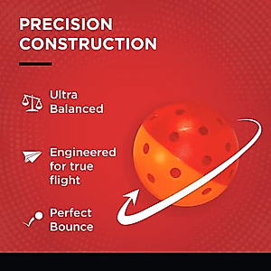 GAMMA Two Tone Recreation Training Outdoor Pickleball 6/Pk