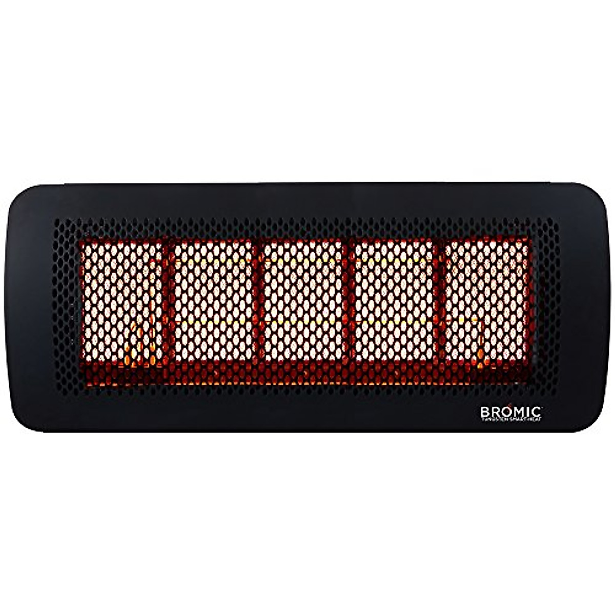 Bromic Heating Tungsten 500 Smart-Heat Gas 5 Burner Radiant Infrared Patio Heater, Natural Gas, 43000 BTU