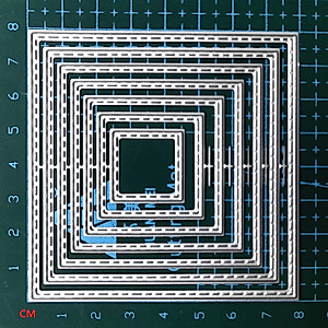 Cutting Dies Stencil Triangle Square Rectangle Round Ellipse Metal Mould for DIY Scrapbook Album Paper Card