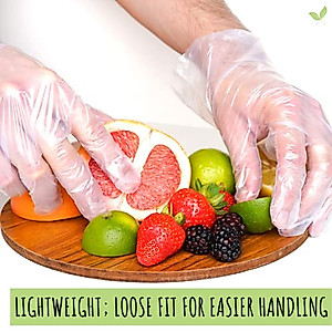 Stuff4Homes Clear Disposable Gloves, Ideal for Cooking, Food Handling and Kitchen Service, Medium Pack of 100