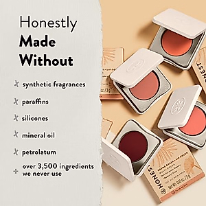 Honest Beauty 2-in-1 Creme Cheek Blush + Lip Color | EWG Verified, Vegan + Cruelty Free | Peony Pink, .1 oz