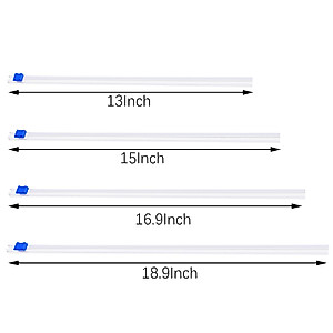 10PCS Plastic Wrap Sliding Cutters 16.9 Inch, Plastic Wrap Slide Cutter with Adhesive Strip, Cling Film Rolls Cutting Device Food Wrap Dispenser for Plastic Wrap, Parchment Paper, Aluminum Foil