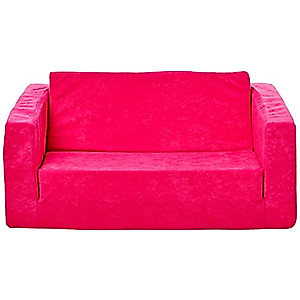 Fun Furnishings 55204 Furnishings Toddler Flip Sofa, Hot Pink