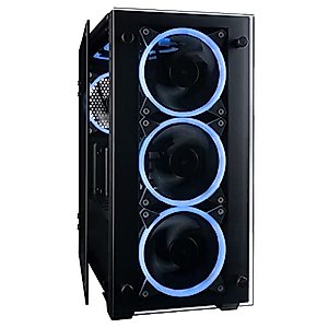 Empowered PC Stratos Micro Gaming Desktop - NVIDIA GeForce RTX 4060, Intel 8 Core i7-10700F Processor, 32GB DDR4 RAM, 512GB NVMe SSD + 2TB HDD, WiFi, Windows 11 Home - RGB Gamer Computer