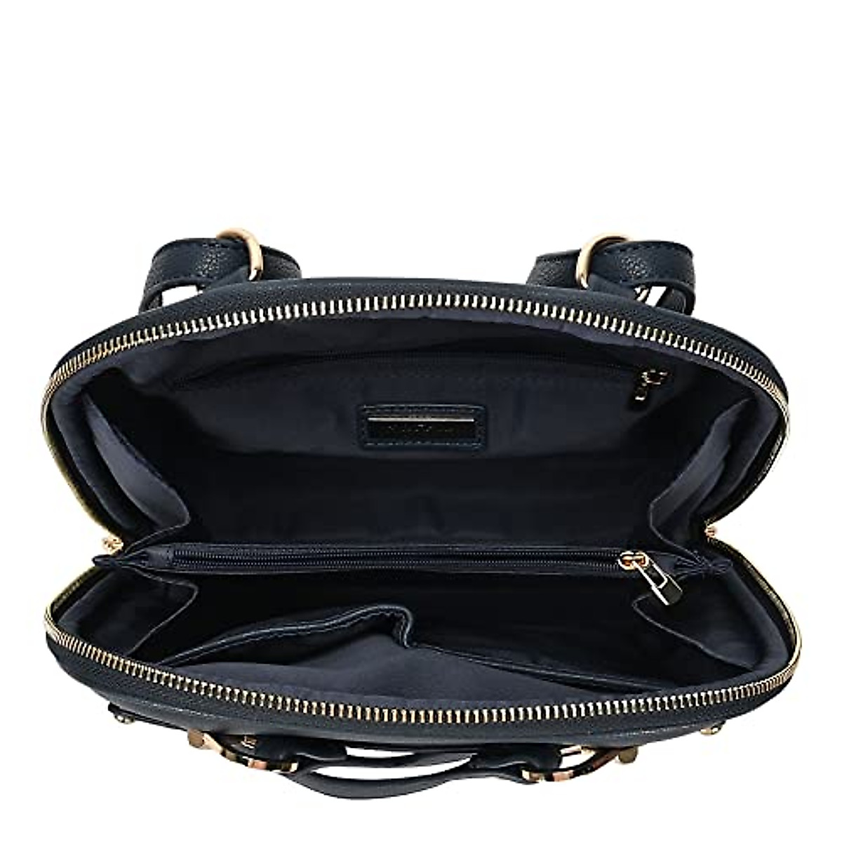 MMS Brands Miztique The Daisy Convertible Backpack Purse for Women, Soft Vegan Leather Crossbody Bag -Navy