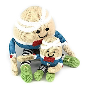 Pebble | Handmade Humpty Dumpty | Crochet | Fair Trade | Pretend | Imaginative Play | Rattle | Machine Washable