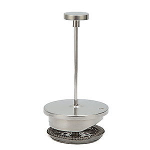 LJCM French Press Pot Coffee Pot Maker Milk Frother Stainless Steel Tea Maker Hand Pour 1000Ml Pressing Milk Frothing Machine Brewed Coffee Cafe Pot Brewing Coffee French Presses