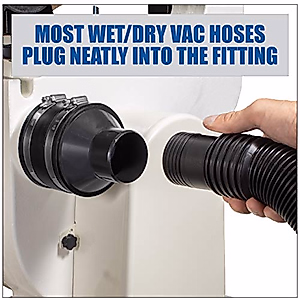 Fulton 4 inch to 2 1/2 inch Reducer Fitting for Dust Collection Hose to Hose Connections and 4 Inch Port Connections on Larger Machinery
