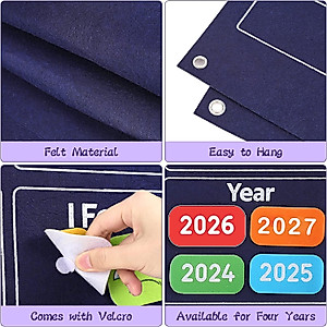 My First Daily Calendar-Preschool Classroom Must Haves, Circle Time Learning Center, Days of the Week Chart for Toddlers Learning, Classroom Calendar for Kids, 3.3Ft Felt Board for Toddlers