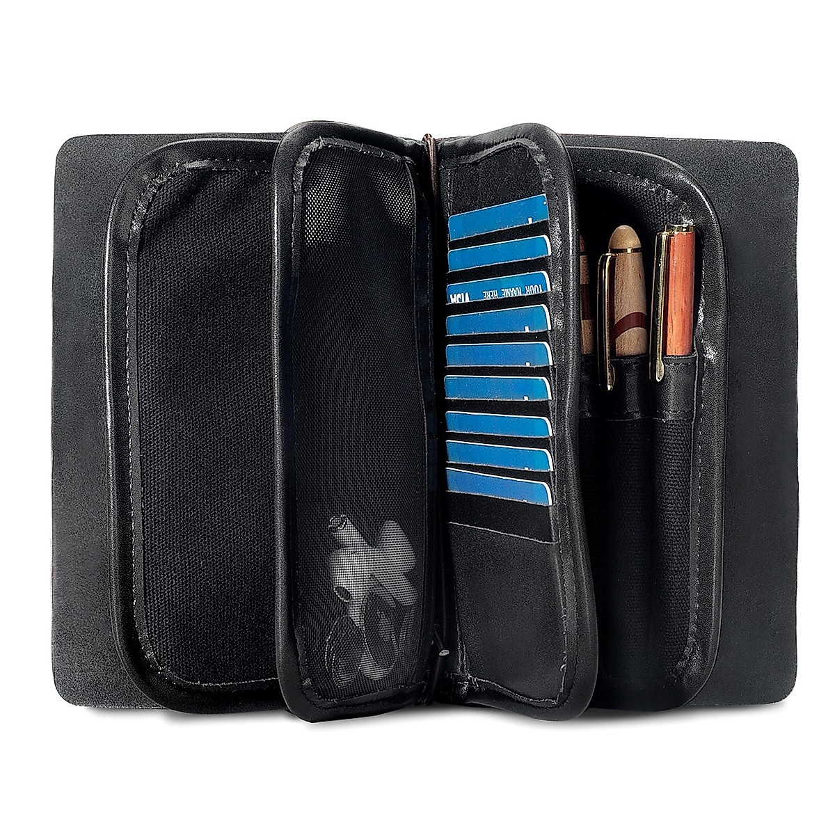 ZUOYOUZ Wallet Women Genuine Leather RFID Blocking Credit Card Holder Bifold Clutch Wallets for Women