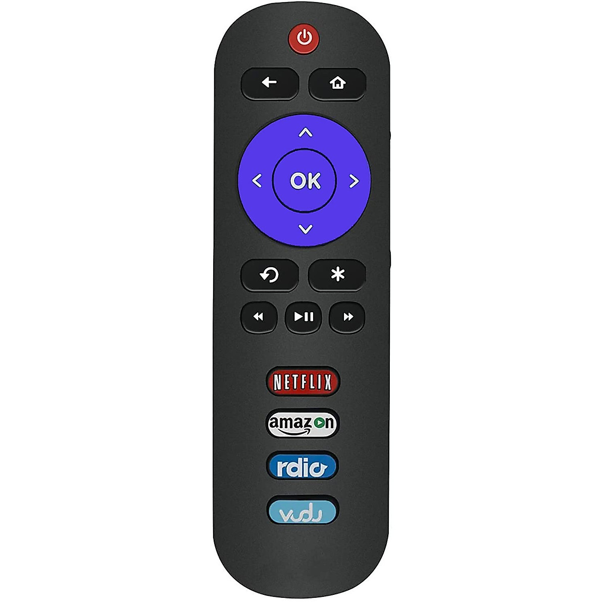 RC280 RC282 Universal Replacement for TCL-ROKU-TV-Remote, Compatible with Roku Westinghouse, Philips, ONN, Hitachi, Element, Haier, LG, Sanyo, JVC TVs