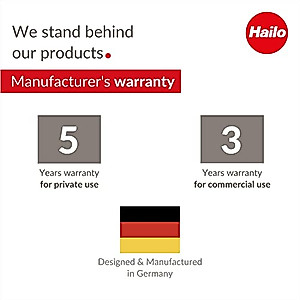 Hailo 0860-211 Big-Box XL 1 x 52 liters / 13.7 gallons | Self-Closing Swing lid | Stainless Steel Liner Clamping Frame | Waste bin Kitchen Rectangular | Made in Germany, Edelstahl