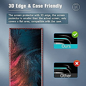 [2+2 Pack] Galaxy Note 10 Plus Screen Camera Protector, 9H Tempered Glass Scratch Resistant, Ultrasonic Fingerprint Support, 3D HD Curved, For Samsung Galaxy Note 10+ 6.8 Inch Glass Screen Protector
