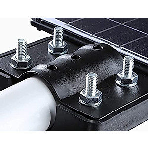 Endurance Solar Street Lights Outdoor LED Lamp, 6000 Lumens Flood Light, Motion Sensor Security Night Light, Dusk to Dawn, Water Resistant Suitable for Wall & Pole Mounting, Mounting Bracket Included