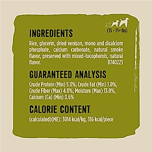 Prime Bones Purina Made in USA Facilities Limited Ingredient Natural Large Dog Treats, Chew Stick with Wild Venison - 6 ct. Pouch