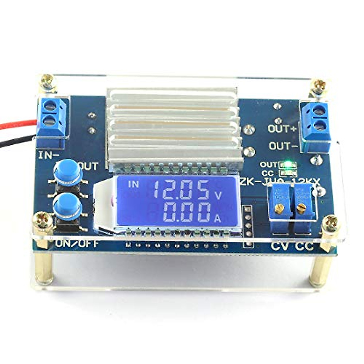 DZS Elec DC-DC Buck Converter Module 5.3-32V 24v to 1.2-32V 5v 9v 12v 12A 160W Large Power Adjustable Step Down Voltage Regulator CC CV Power Supply with LCD Display
