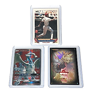 PYP Sports Card Toploaders and Sleeves Bundle, Including 100 35pt Ultra Clear Top Loaders and 100 Clear Soft Card Sleeves (100 toploaders + 100 Sleeves)