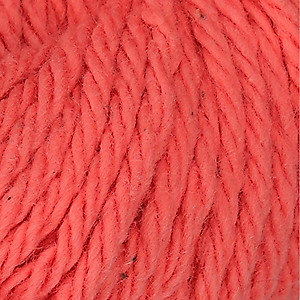 Lily Sugar 'N Cream The Original Solid Yarn, 2.5oz, Medium 4 Gauge, 100% Cotton - Tangerine - Machine Wash & Dry