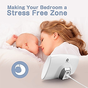 Dreamegg Sound Machine, 6 Relaxing Sounds Including Fan, White Noise, Ocean, Rain, Summer Night and Lullaby, Built in Timer