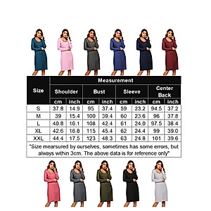 Ekouaer Women's Nightgown V Neck Button Down Sleepwear Long Sleeves Nightshirts Soft Button Sleep Dress Army Green