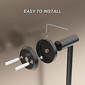 2 Pack Adjustable Single Bath Towel Bar 16 to 27.6 Inch, ZUEXT Oil Rubbed Black Stainless Steel Towel Holder Hanger,Expandable Wall Mounted Towel Rail for Bathroom Kitchen,1" Tube Towel Rail Racks