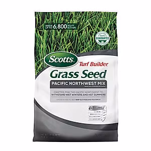 Scotts Turf Builder Grass Seed Pacific Northwest Mix, Crafted to Withstand Wet Winters and Hot Summers, 20 lbs.