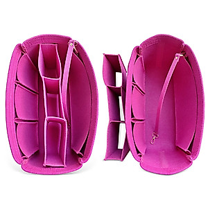 AlgorithmBags design for LV Neverfull MM Luxury Purse Organizer Insert Bag Shaper Liner Divider, Peony