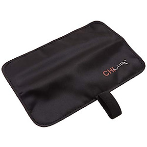 CHI 1" Titanium Hairstyling Iron with TouchSlide Adjustable Heat Settings and Curved Floating Plates, 1 lb, Black