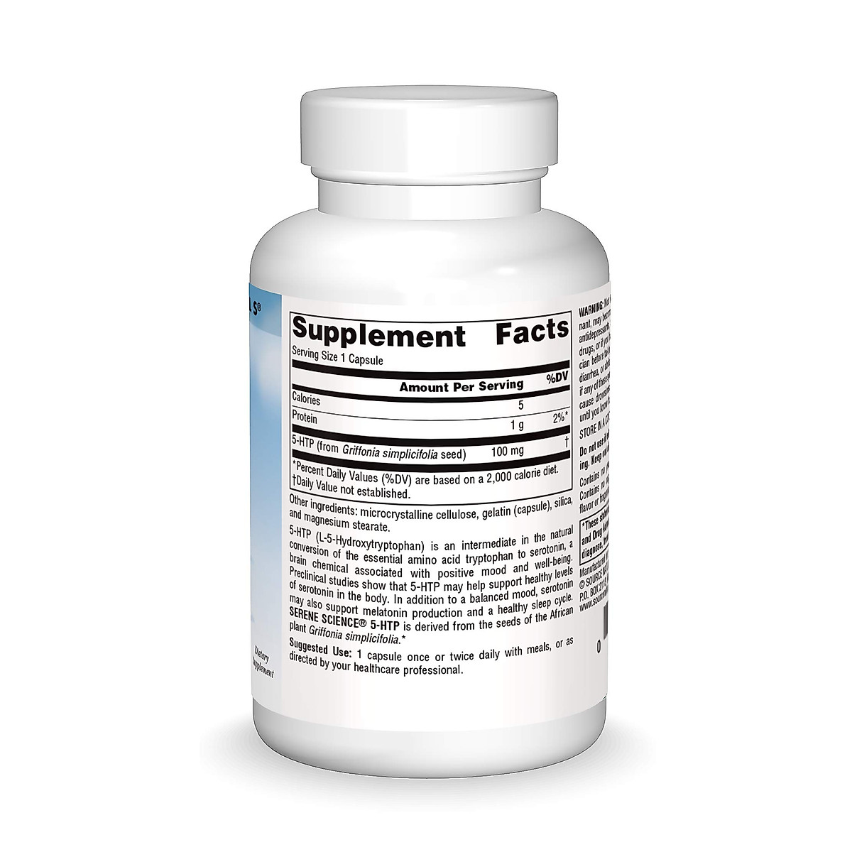 Source Naturals Serene Science 5-HTP 100 mg - 60 Capsules
