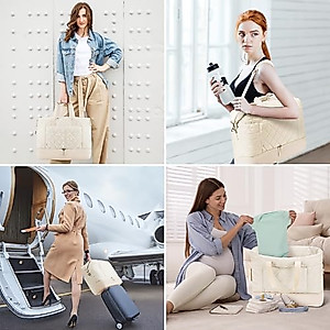 ETRONIK 30L Women's Travel Duffle Bag with 17-inch Laptop Compartment, Shoe Pocket & Toiletry Bag